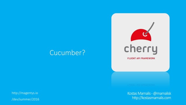 Dev summer2016 - Automation code as Production code | PPT