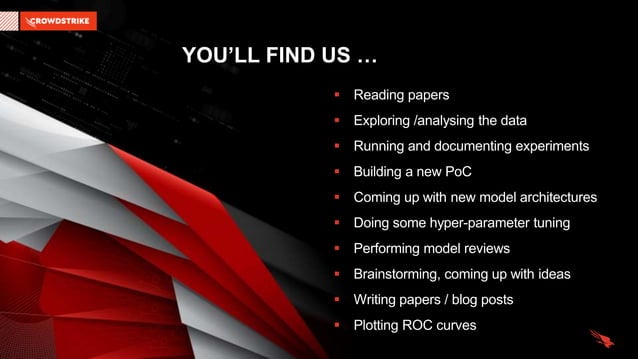 Dev talks 2021 Data Science @crowdstrike | PPT