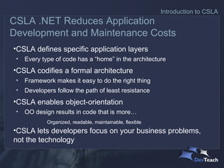 Introduction to CSLA | PPT