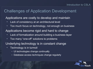 Introduction to CSLA | PPT | Databases | Computer Software and Applications