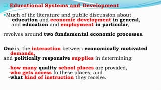 Development Economics II Chapter one and Chapter two | PPTX