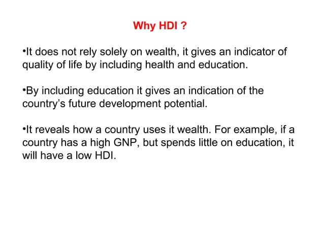 Development Indicators | PPT