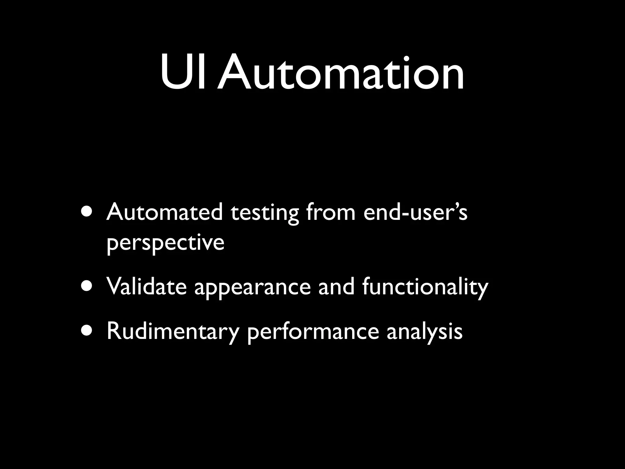 Introduction to Mobile-UI Automated Testing Tools | PPT