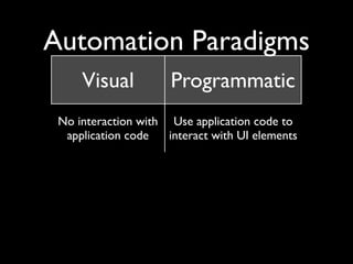 Introduction to Mobile-UI Automated Testing Tools | PPT