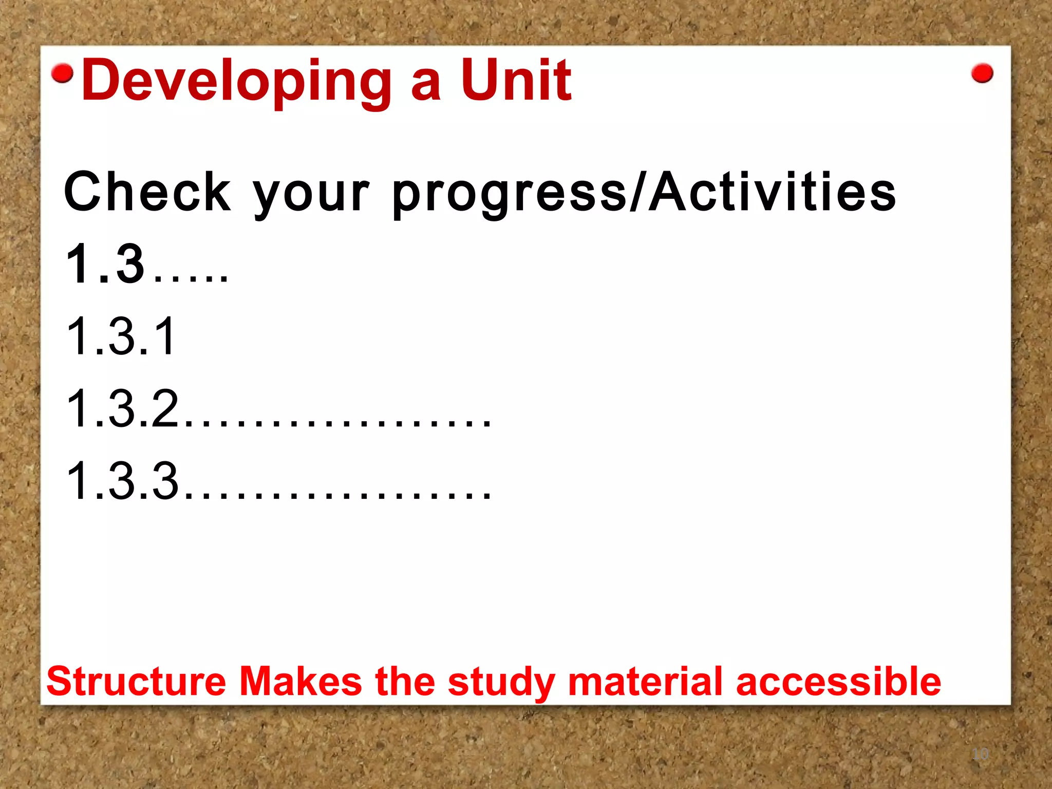 Development of self learning materials | PPT