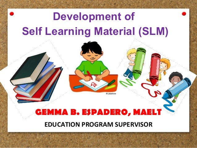Development Of Self Learning Materials