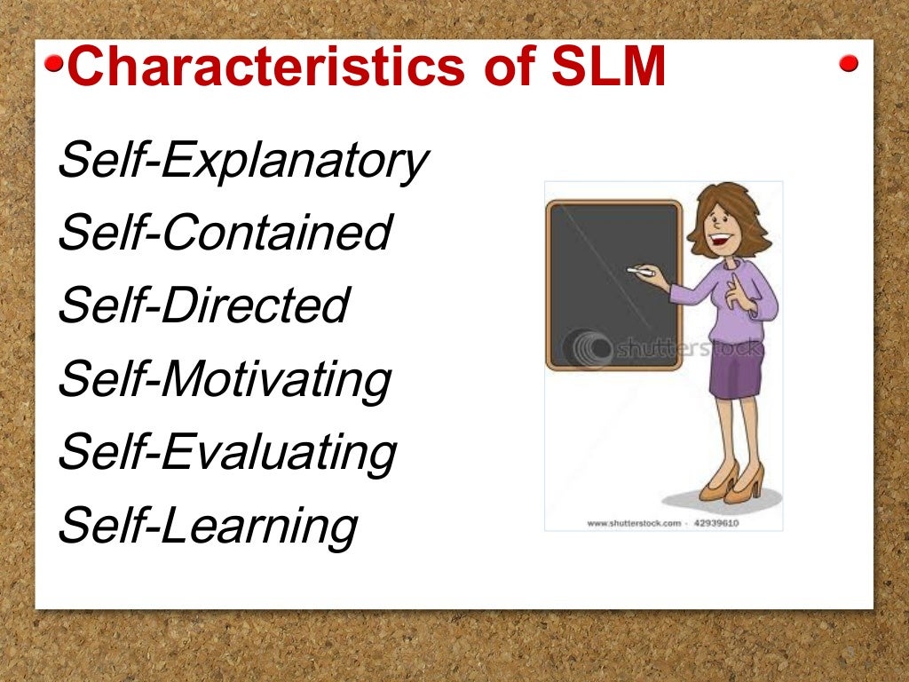 Development of self learning materials