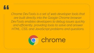 Digging into your DevTools | PDF | Web Development | Internet