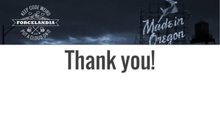 Dev Tools for Admins - Forcelandia 2016 | PPT