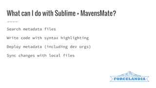 Dev Tools for Admins - Forcelandia 2016 | PPT
