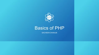Dev traning 2016 basics of PHP | PPT