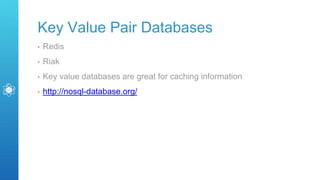 Dev traning 2016 databases | PPTX | Databases | Computer Software and Applications