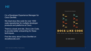 Docs as Code: Publishing Processes for API Experiences | PPT