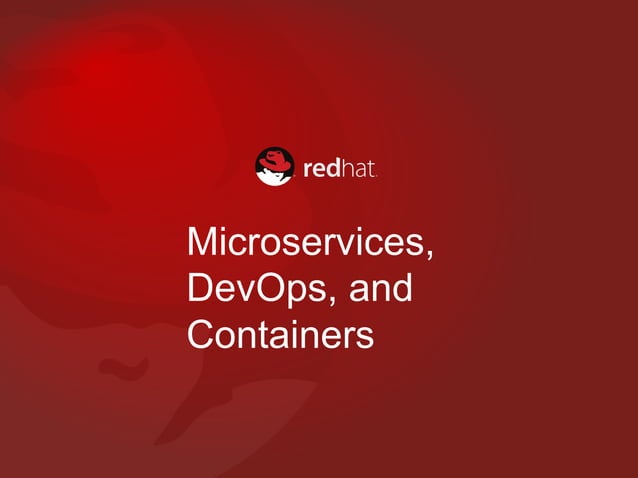 Microservices, DevOps, and Containers with OpenShift and Fabric8 | PDF