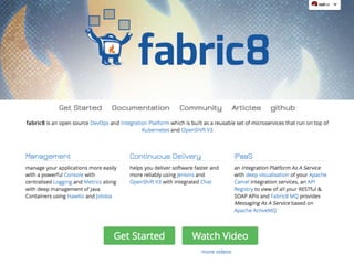 Microservices, DevOps, and Containers with OpenShift and Fabric8 | PPT
