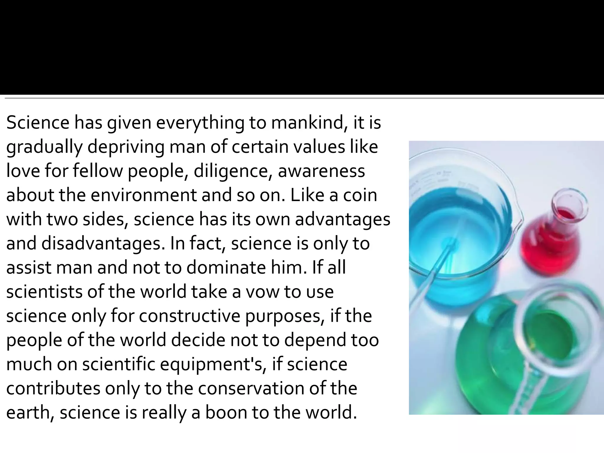 science a boon or bane | PPT