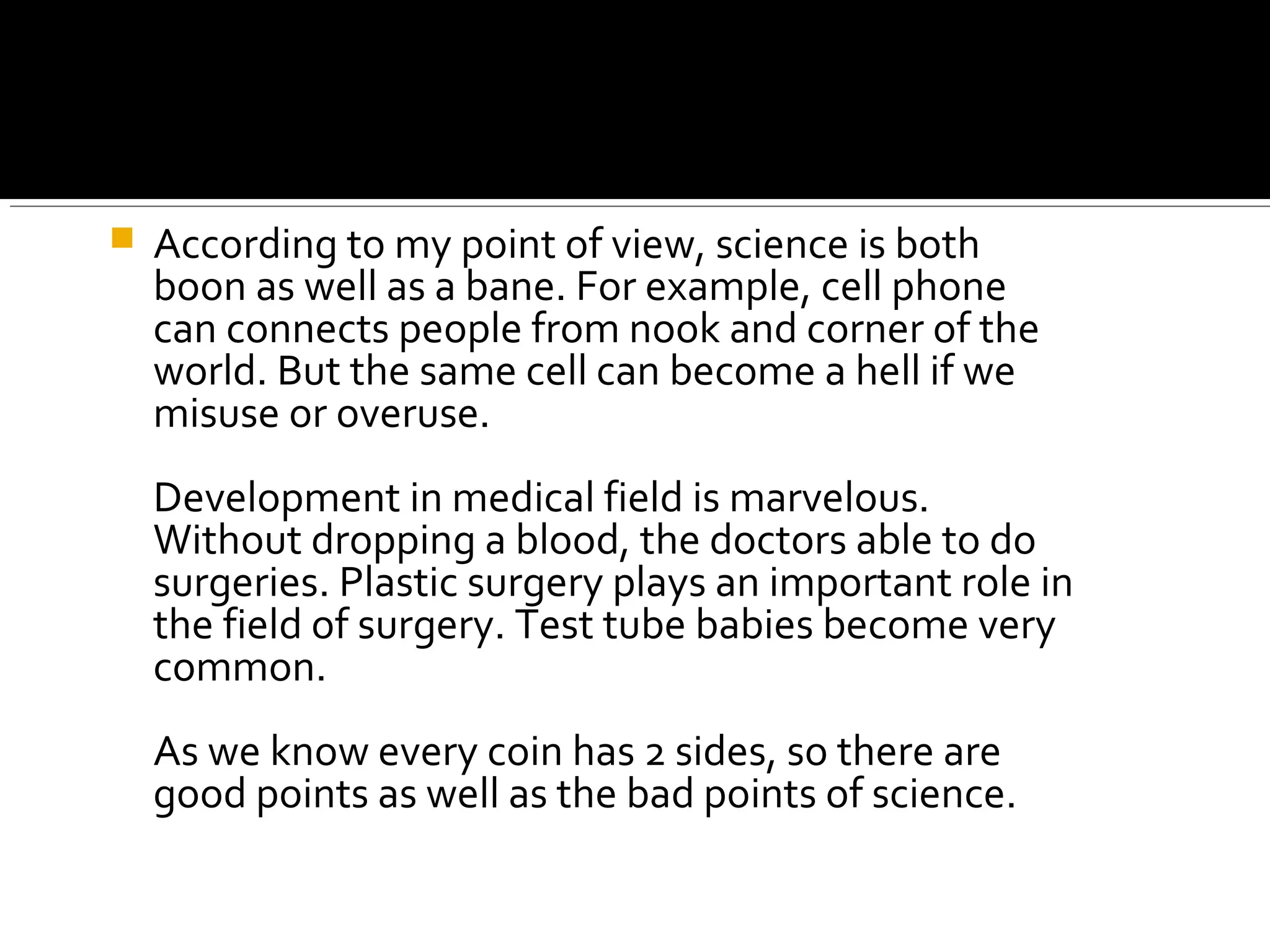 science a boon or bane | PPT