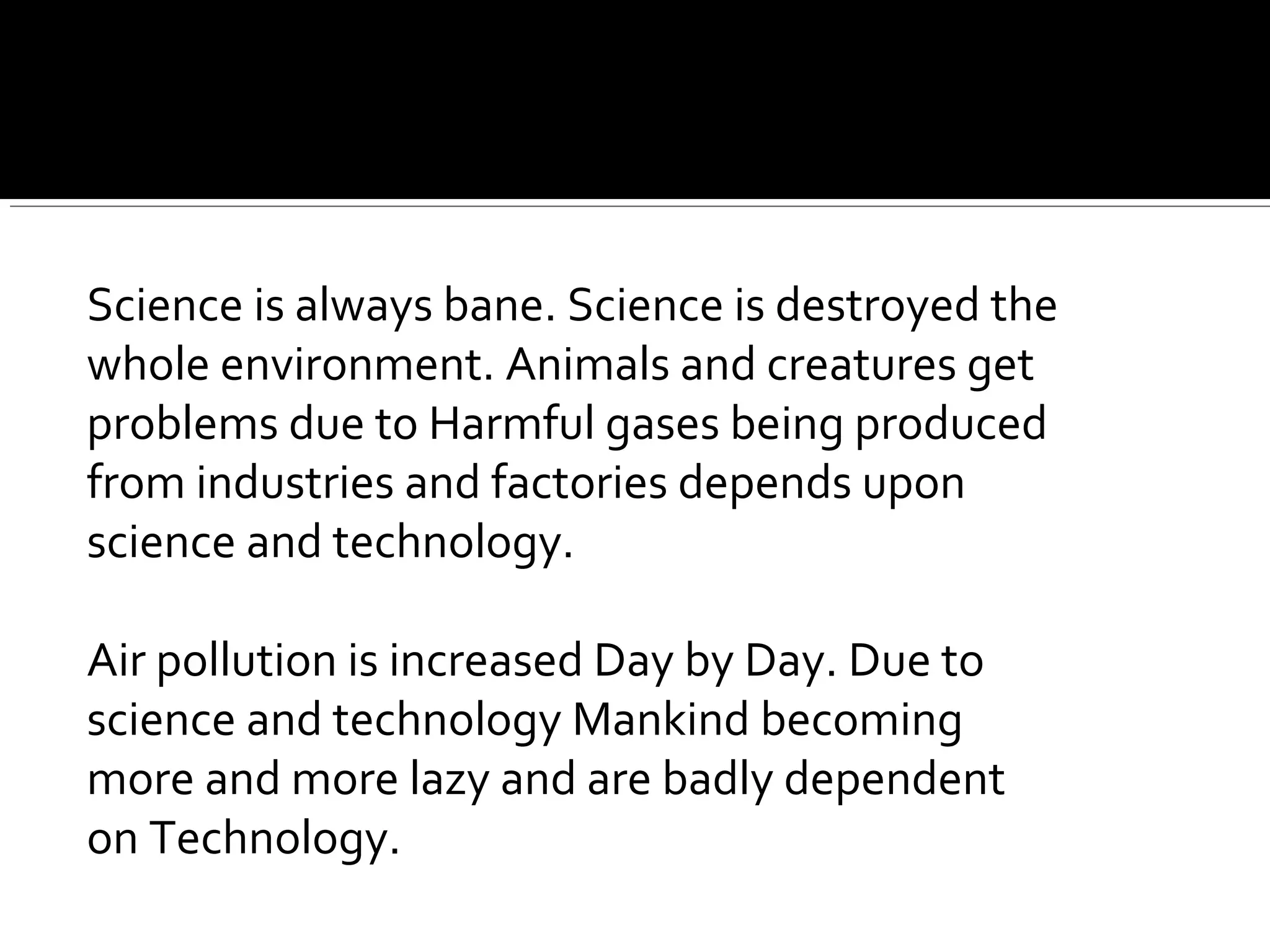 science a boon or bane | PPT