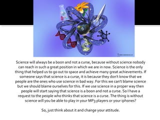 science a boon or bane | PPT