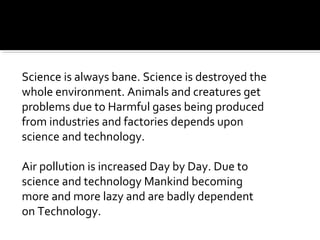 science a boon or bane | PPT