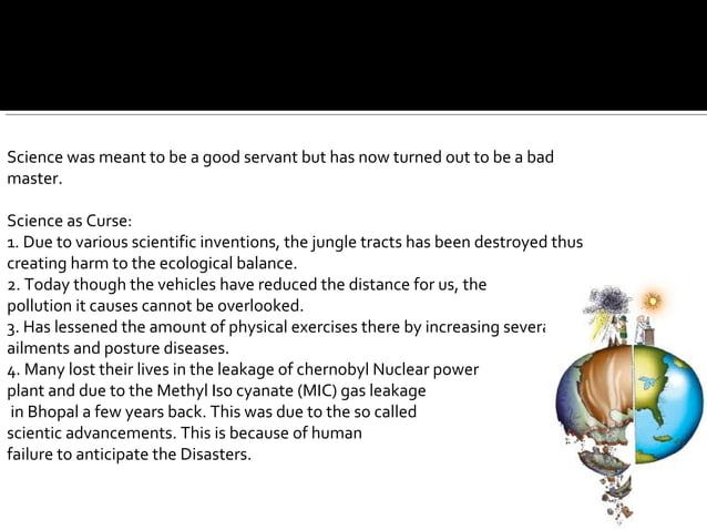 science a boon or bane | PPT
