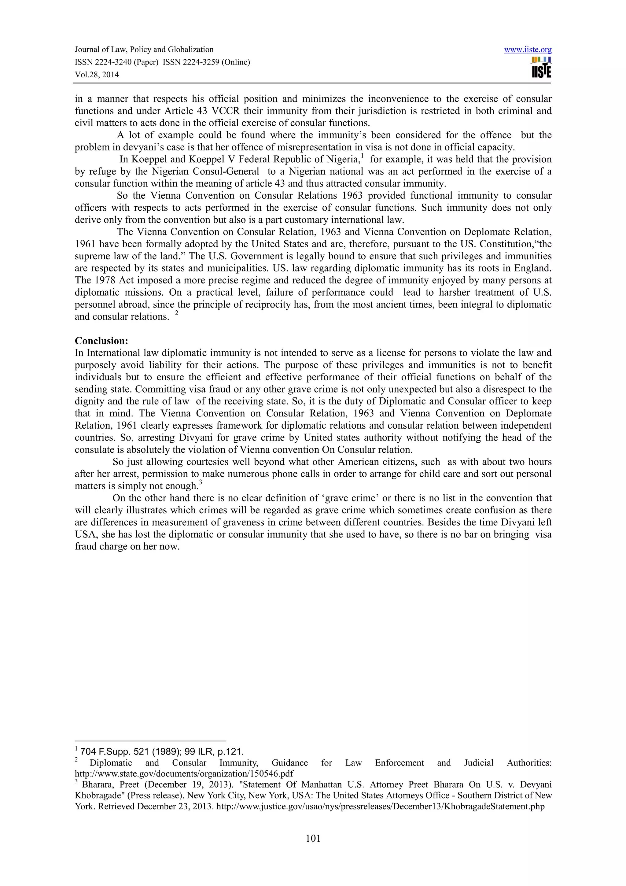 Devyani khobragade incident | PDF