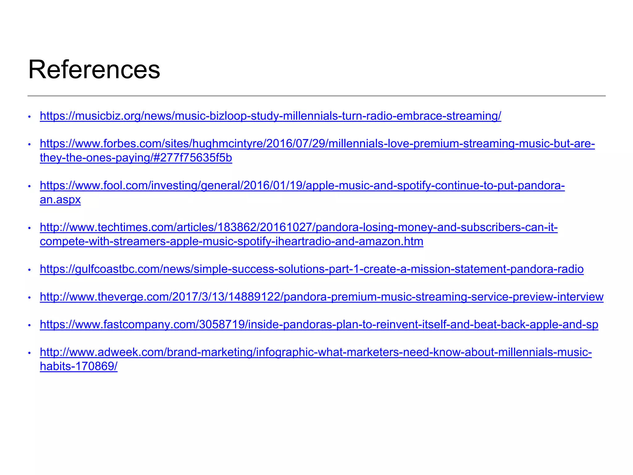 Pandora Integrated Marketing Campaign (2017) | PPTX