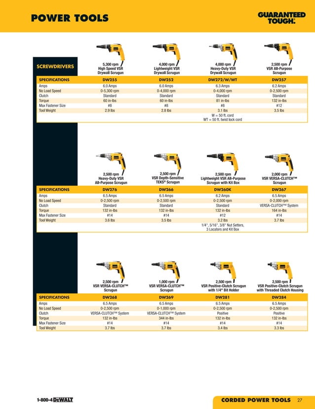 DeWalt Tools Catalog | PDF | Woodworking | Arts and Crafts