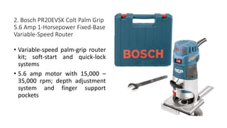 DEWALT DWP611 VS Bosch PR20EVSK VS Hitachi M12VC VS PORTER-CABLE 690LR ...