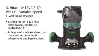 DEWALT DWP611 VS Bosch PR20EVSK VS Hitachi M12VC VS PORTER-CABLE 690LR ...