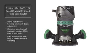 DEWALT DWP611 VS Bosch PR20EVSK VS Hitachi M12VC VS PORTER-CABLE 690LR ...