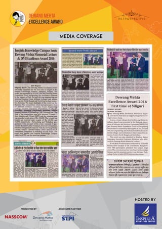 Dewang Mehta Excellence Award 2016 (Siliguri) | PDF