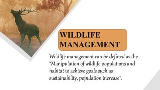 Forest and wildlife management | PPTX