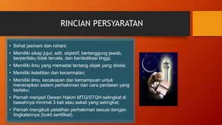 DEWAN HAKIM MTQ-KOMPETENSI UMUM LOMBA MTQ | PPTX