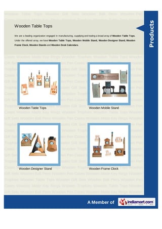 Dewani Pen Products, Mumbai, Wooden Table Tops | PDF | Woodworking ...