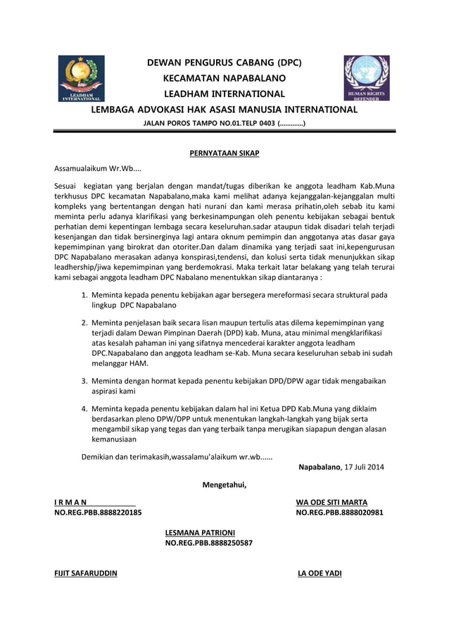 Dewan pengurus cabang | PDF