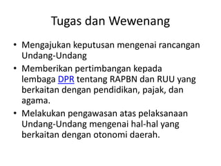 Dewan Perwakilan Daerah (DPD) | PPTX