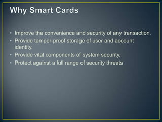 Smart card system ppt | PPTX