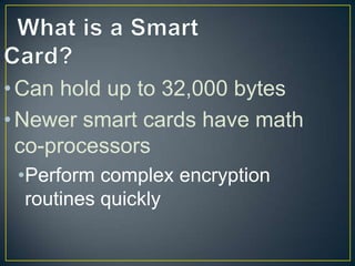 Smart card system ppt | PPTX