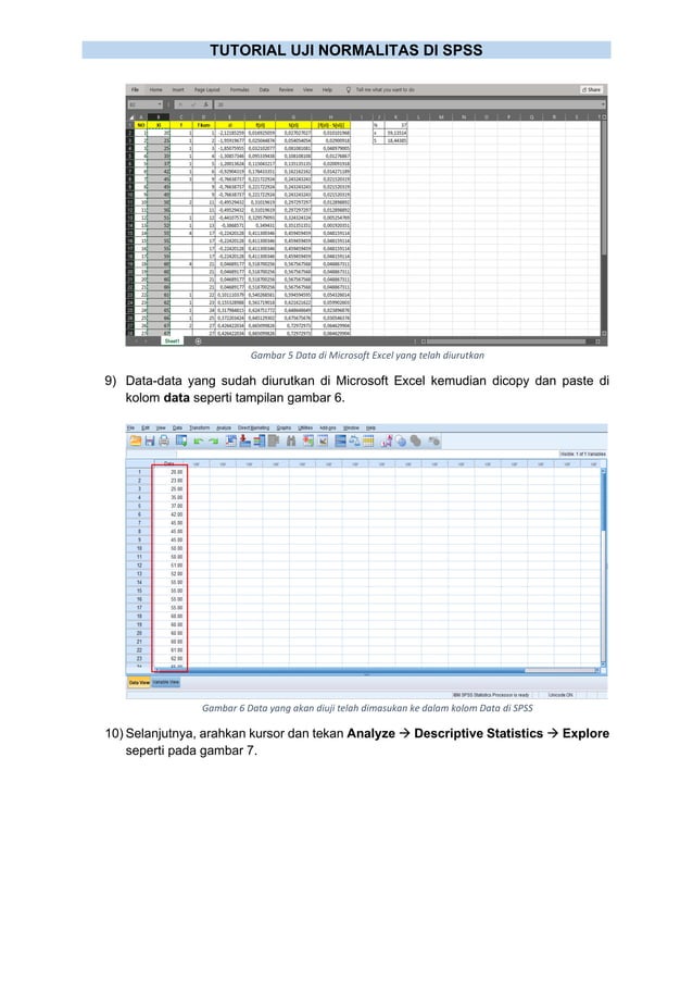 Tutorial uji normalitas spss | PDF