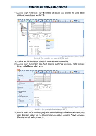 Tutorial uji normalitas spss | PDF