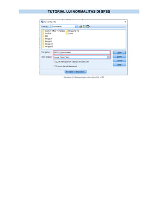 Tutorial uji normalitas spss | PDF