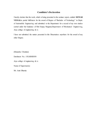 Dewar vessal pdf | PDF