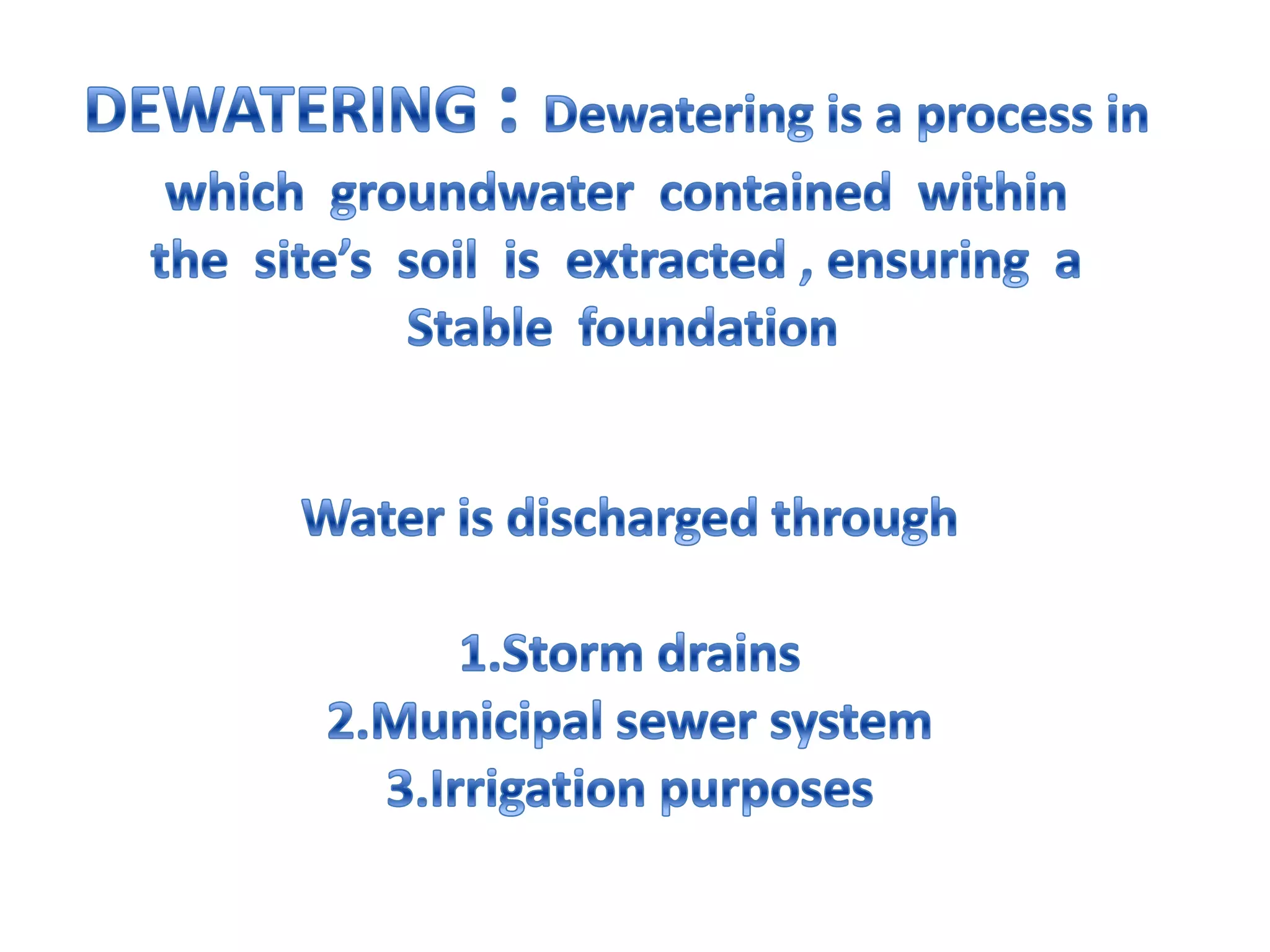 Dewatering | PPTX