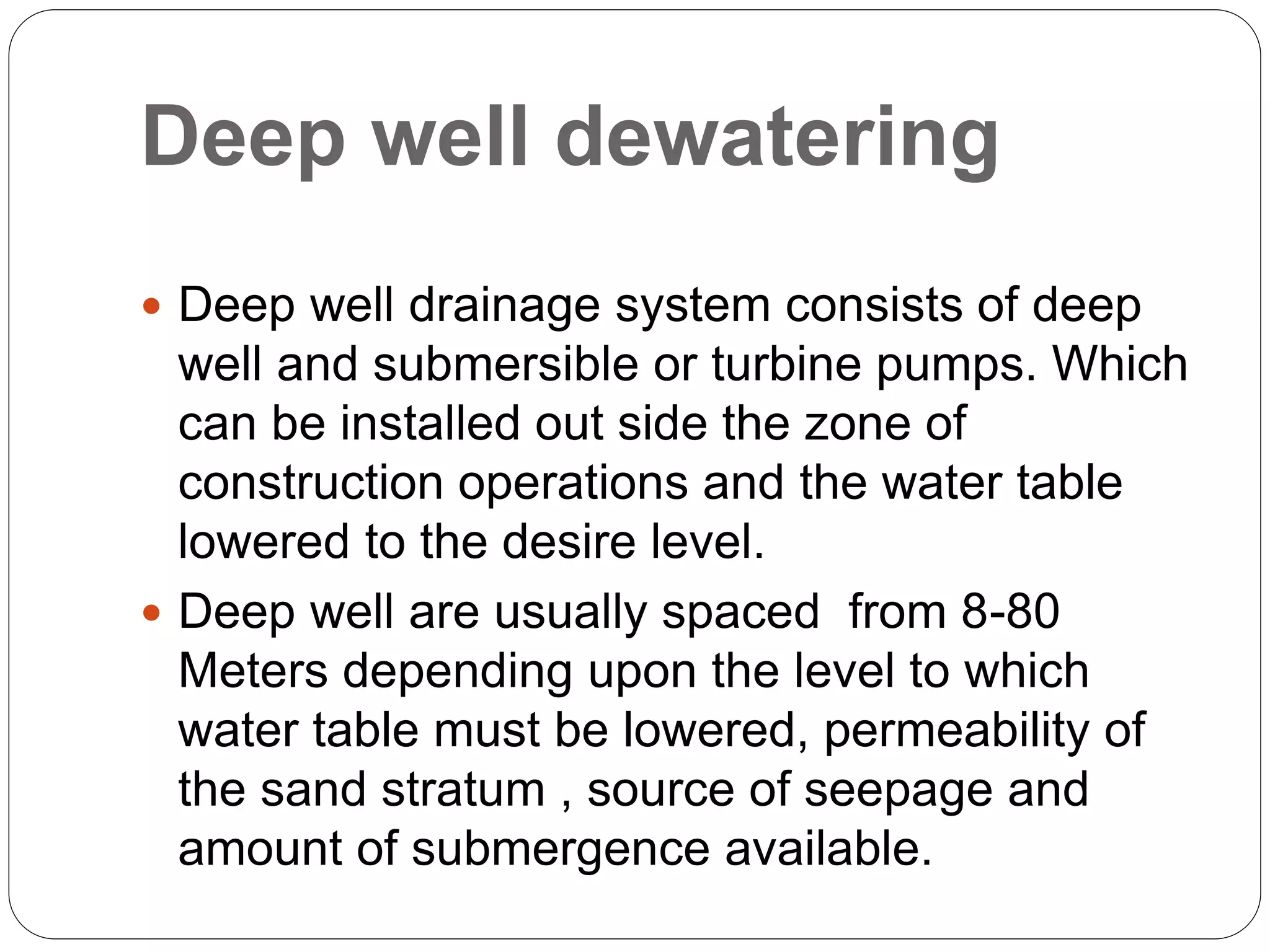 Dewatering | PPTX