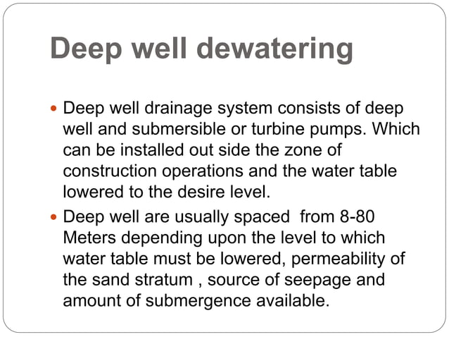 Dewatering | PPTX