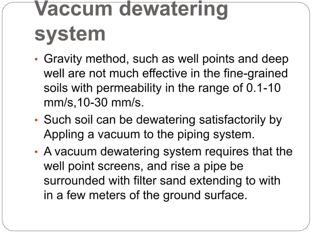Dewatering | PPTX