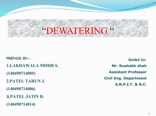 Dewatering.pptx