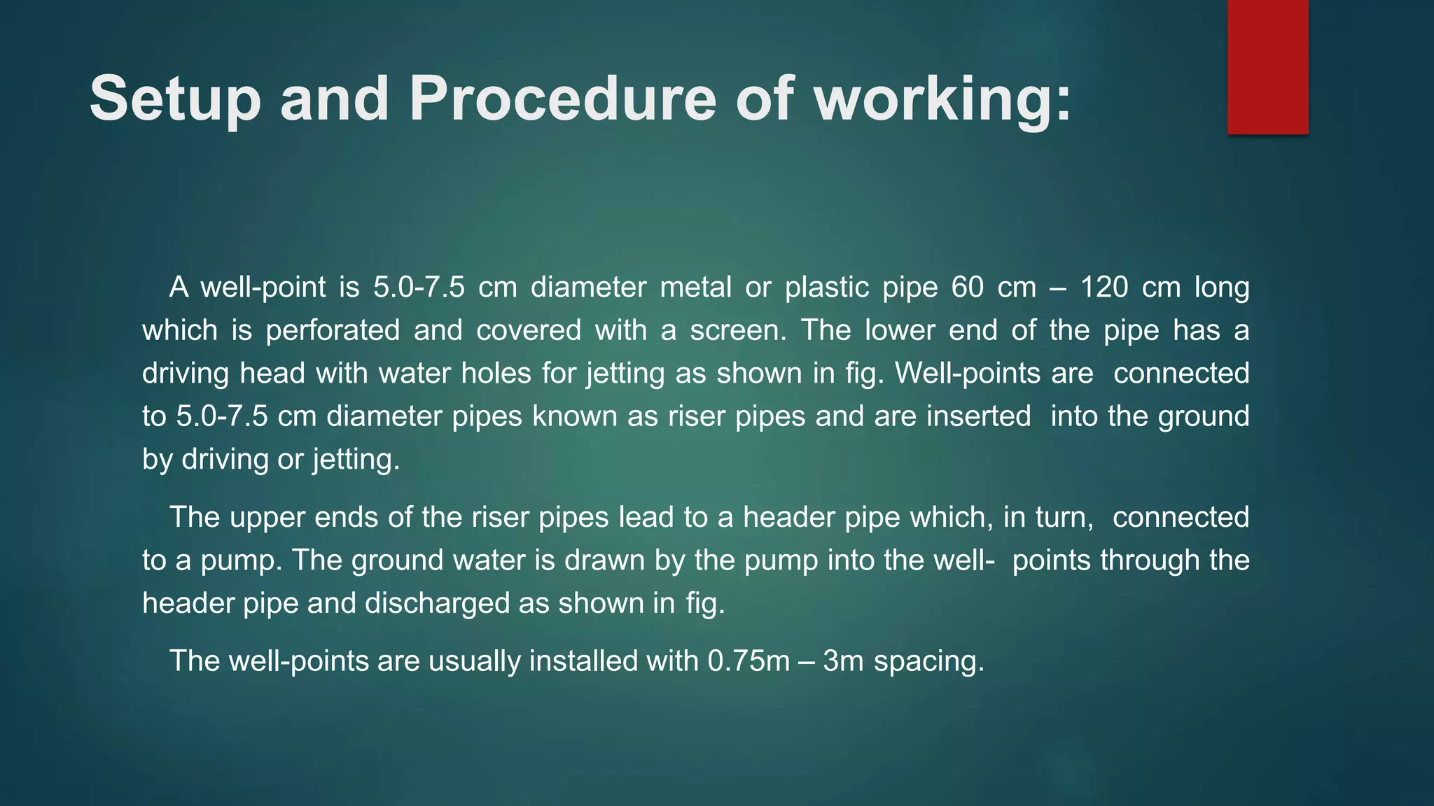 Dewatering by well point system | PPTX