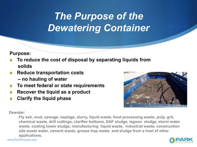 Dewatering containers v7 small rev1 | PPT